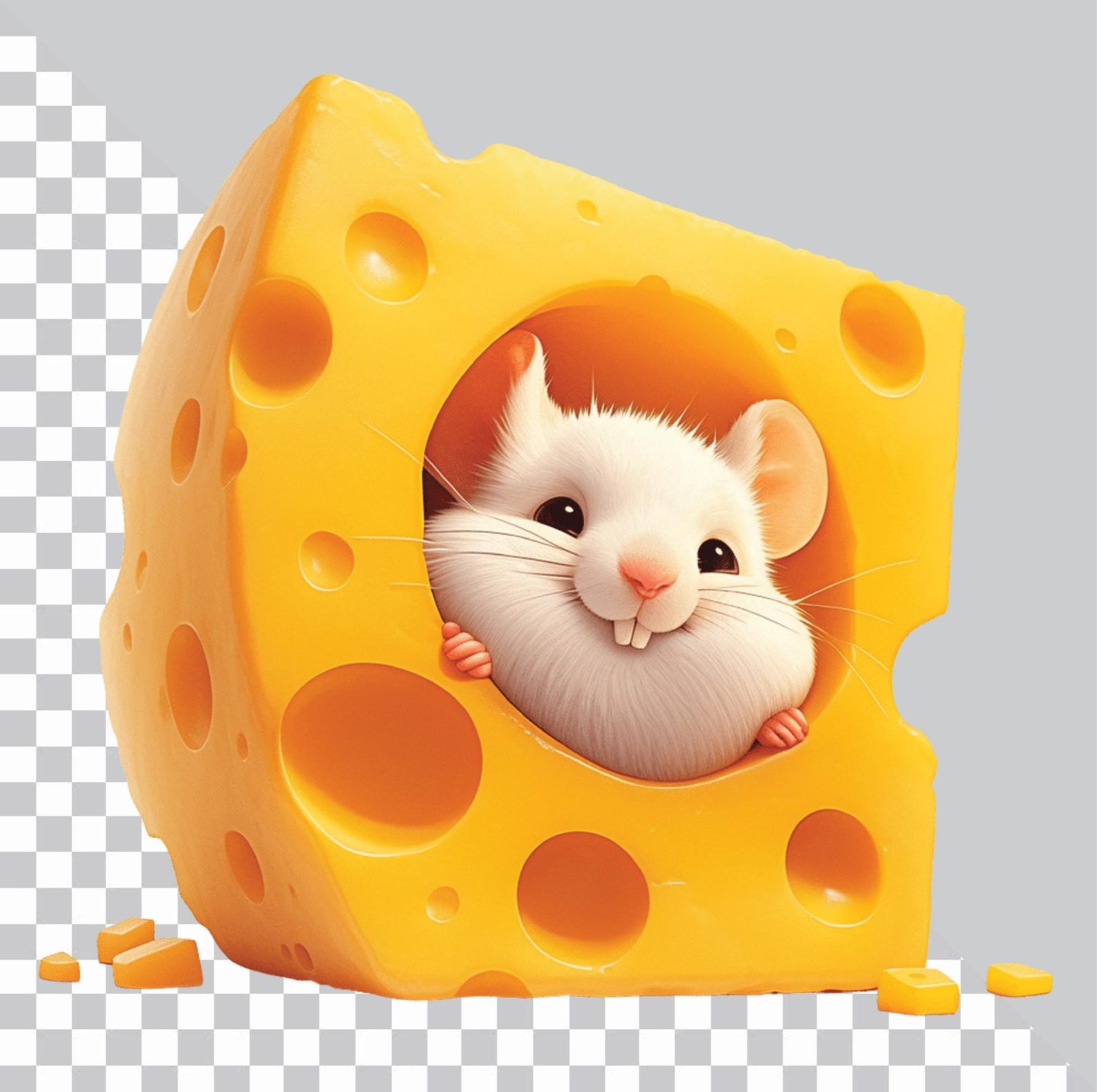 Mouse and Cheese Clipart, Cute Mouse PNG, Junk Journals, Scrapbooking ...