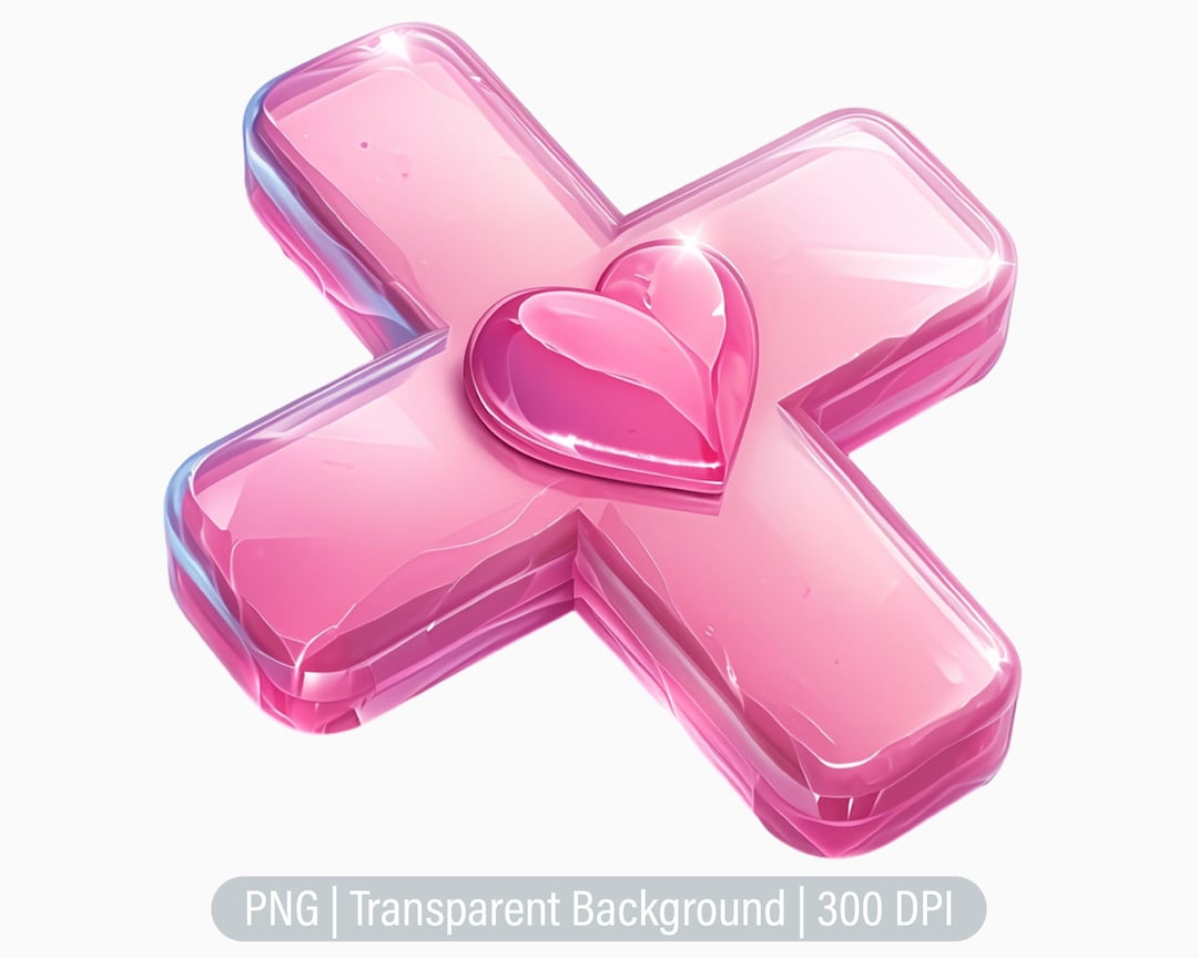 Pink Medical Cross Clipart, Pink Heart Cross, Health Care, Junk ...
