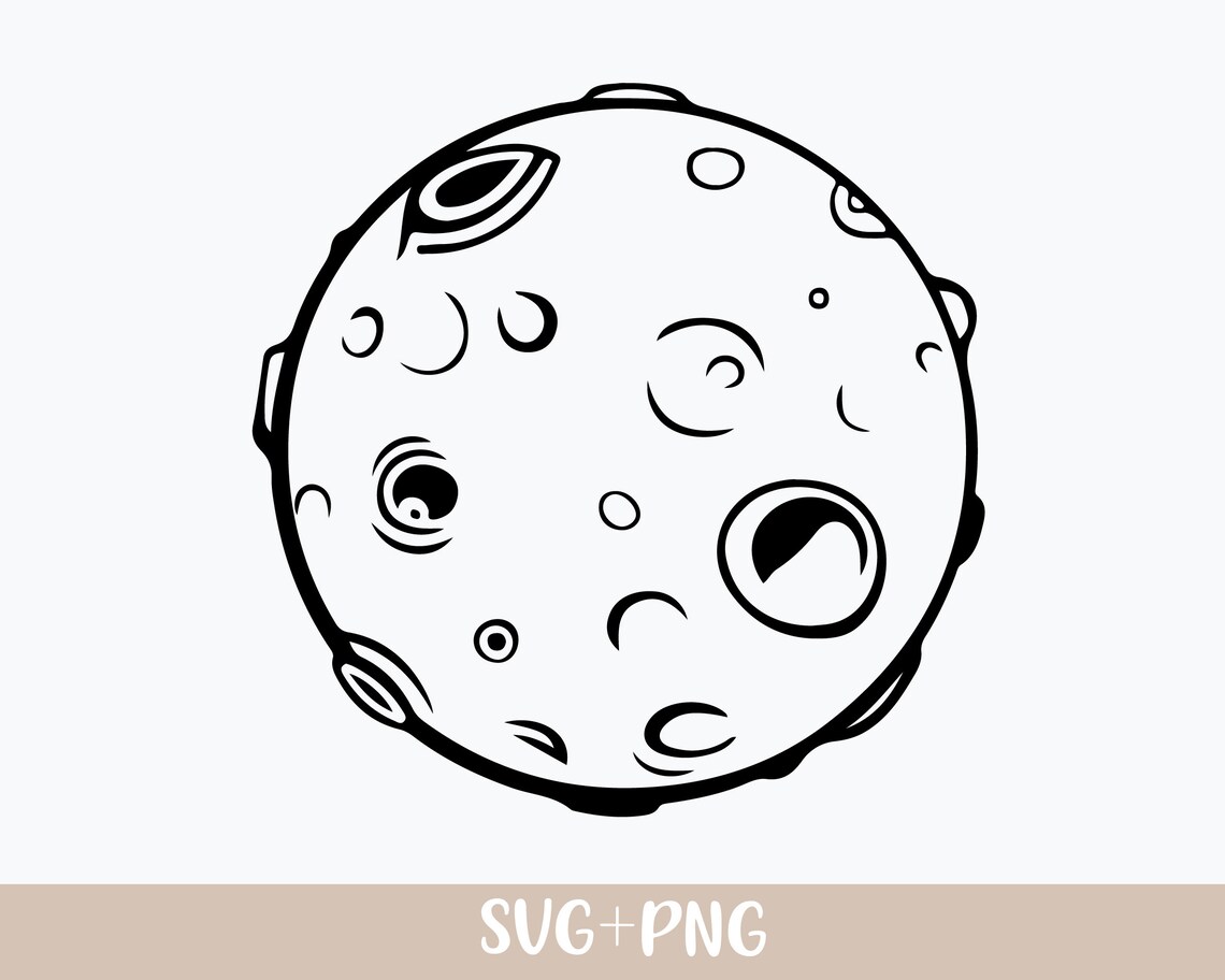 Moon SVG Moon Png Astronaut SVG Space Svg Galaxy Svg | Etsy