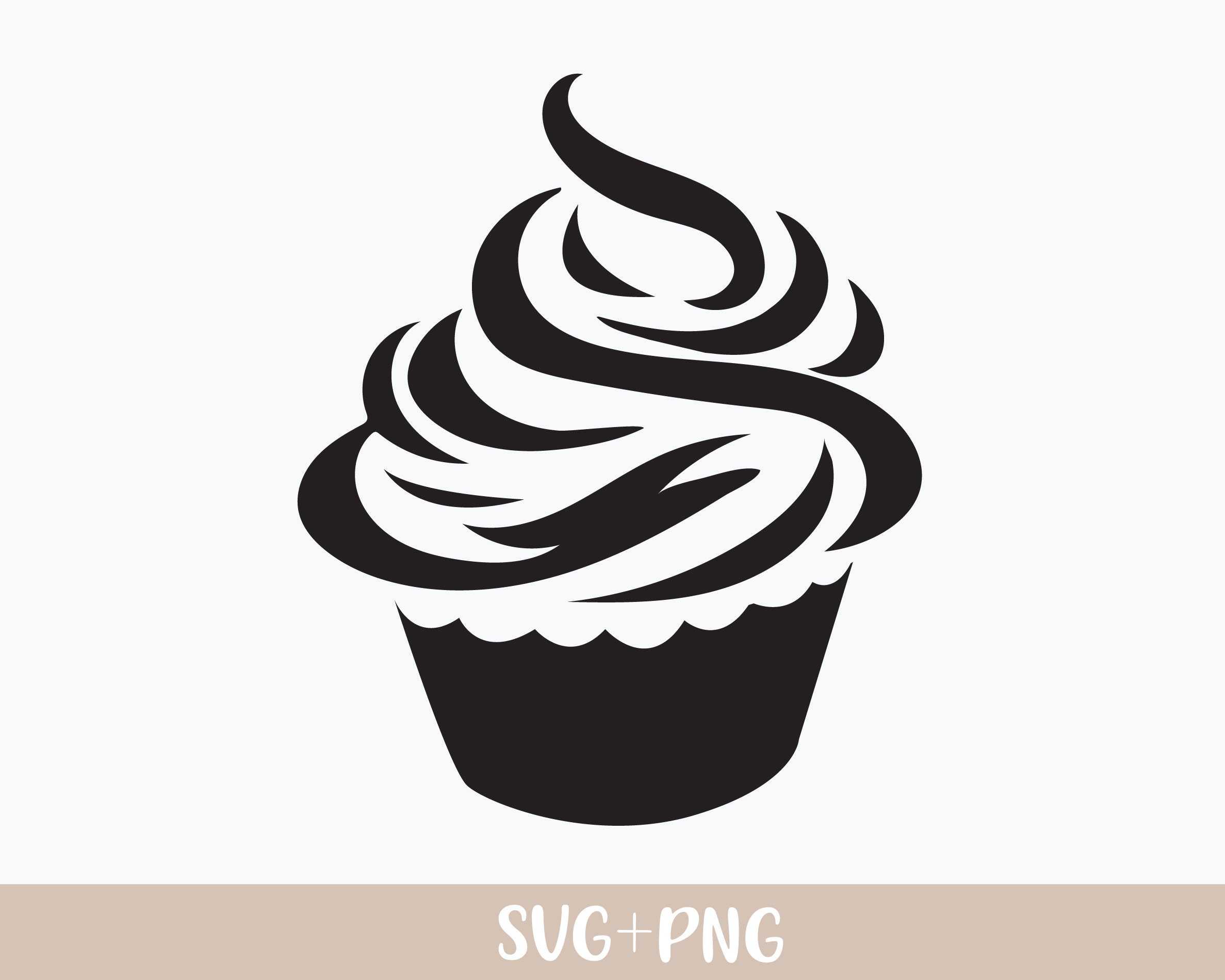 Cupcake SVG Cupcake Png Birthday Cupcake Sweet Bakery Love - Etsy