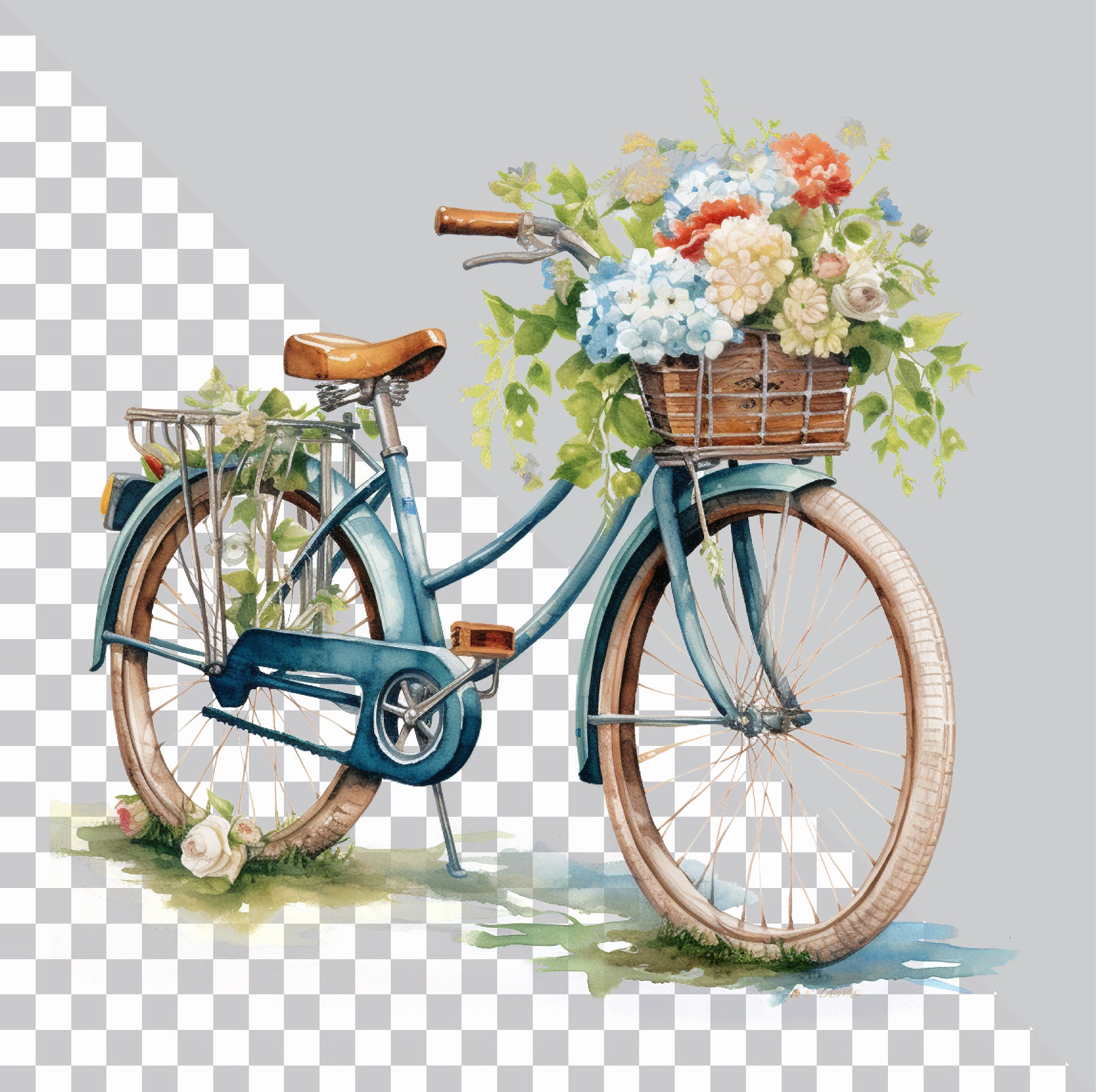 Vintage Bicycle Clip Art