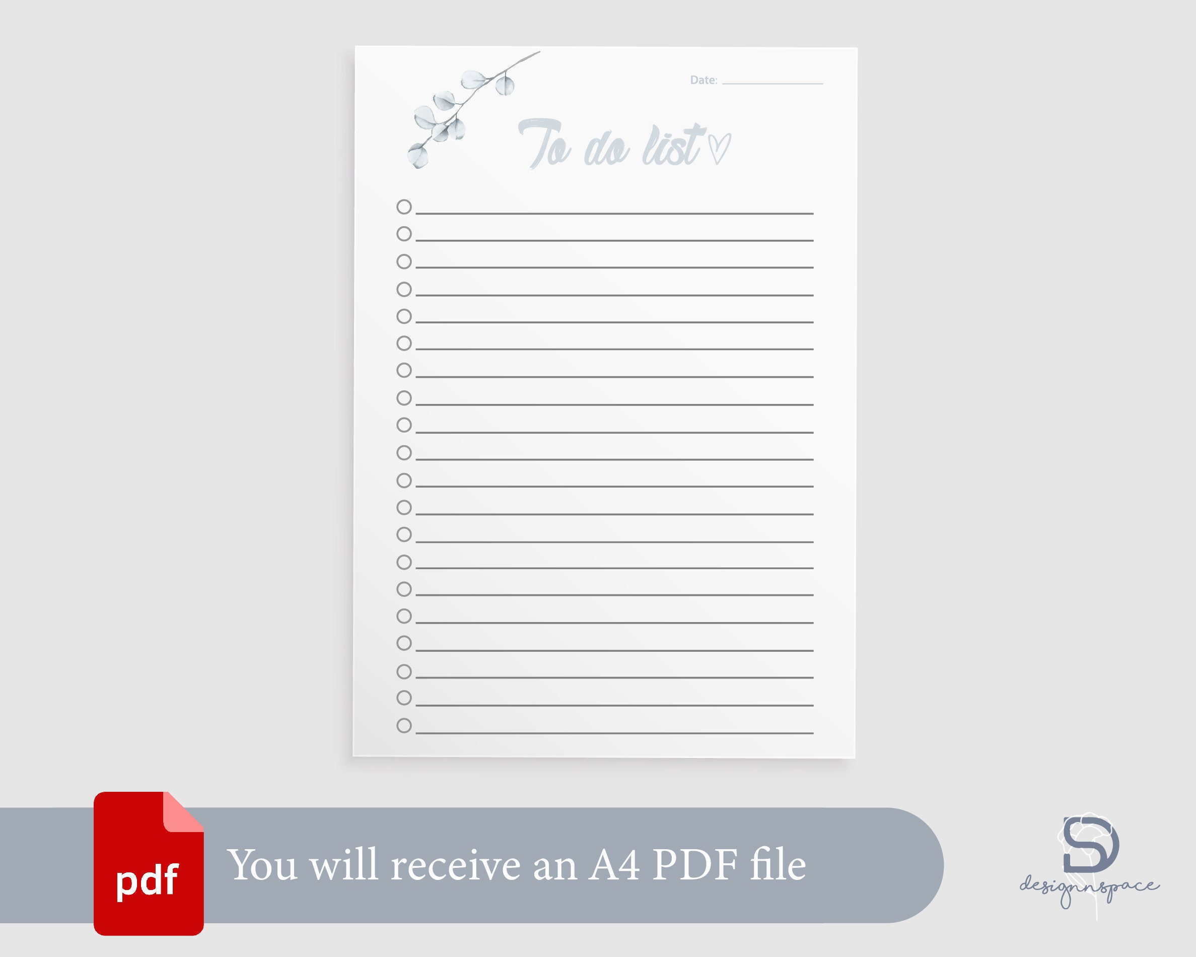 Printable to Do List Simple Tasks List Template Productivity - Etsy