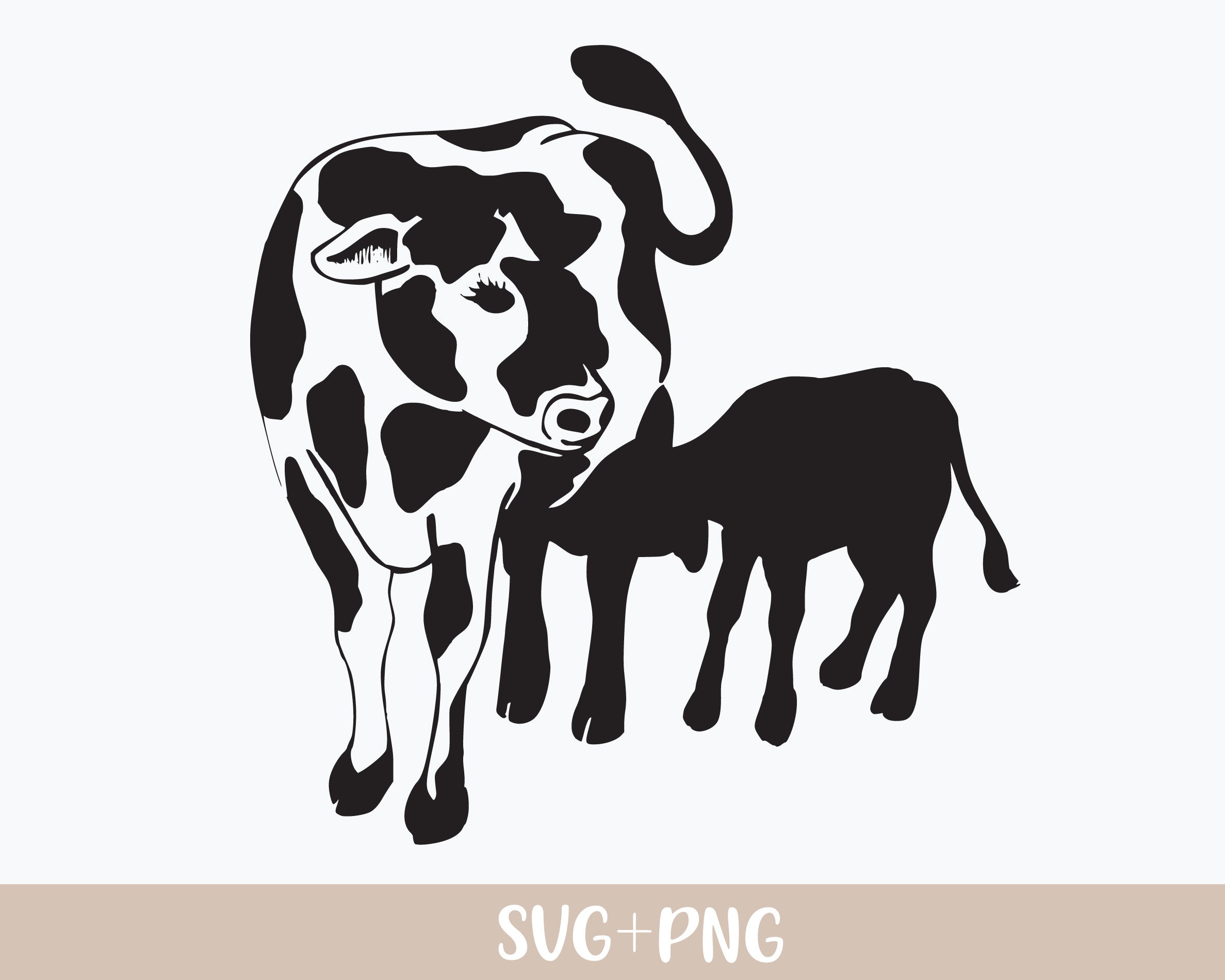 Cow SVG Bundle Cow Png Cow Calf Pair Svg Vector Cow - Etsy Finland