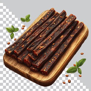 Biltong Clipart, South African PNG, Dried Meat, Junk Journals ...