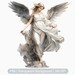 Angel Statue Clipart, Mable Stone Statue PNG, Printable, Sublimation ...