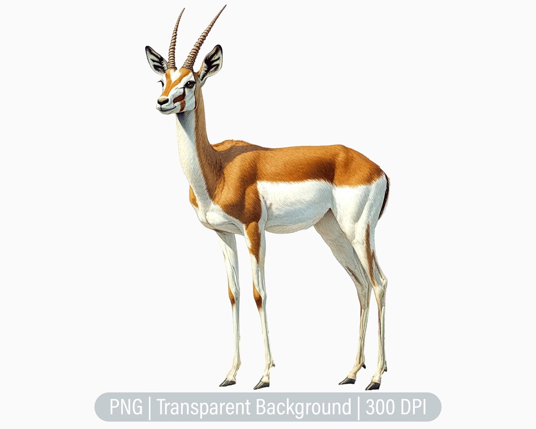 Springbok Clipart, South African PNG, Antelope Clipart, Junk Journals ...