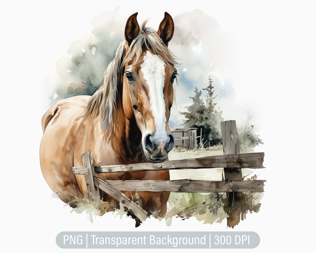 Farm Horse Clipart, Horse Clipart, Horse, Western Horse, Junk Journals ...