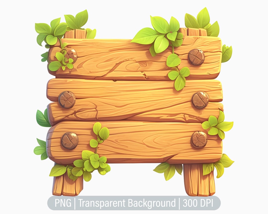 Forest Wooden Sign Clipart, Farm Sign, Overlays, Junk Journal ...