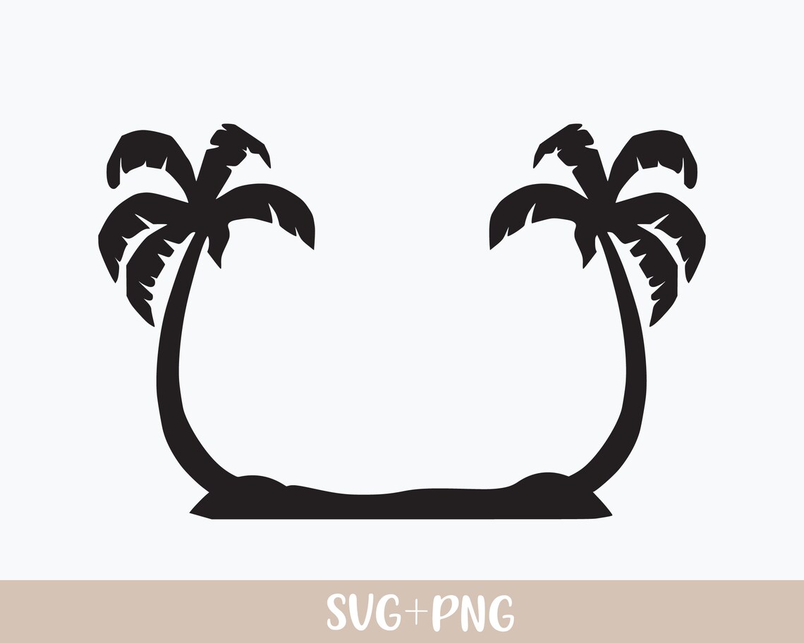 Palm Trees Svg Palm Tree Png Tropical Svg Beach Tree Svg | Etsy
