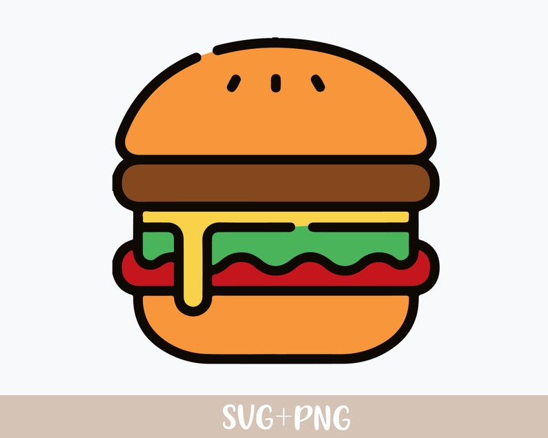 Hamburger SVG Bundle Cheese Burger Svg Burger Svg Hamburger | Etsy