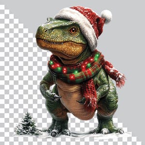 Christmas Reptiles Clipart, Lizard Png, Christmas Animals, Snake ...