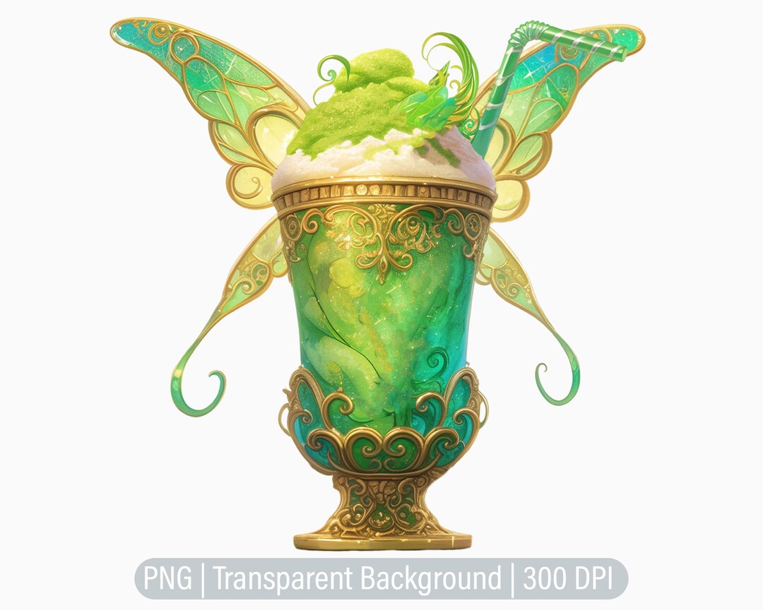 Fairy Milkshake Clipart, Green Forest Fairy PNG, Fairy, Clipart, Junk ...