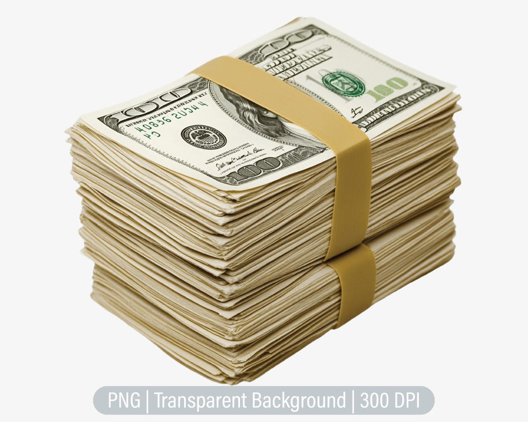 Money Stack Clipart, Money Dollar Bills PNG, Money Cash, Junk Journals ...
