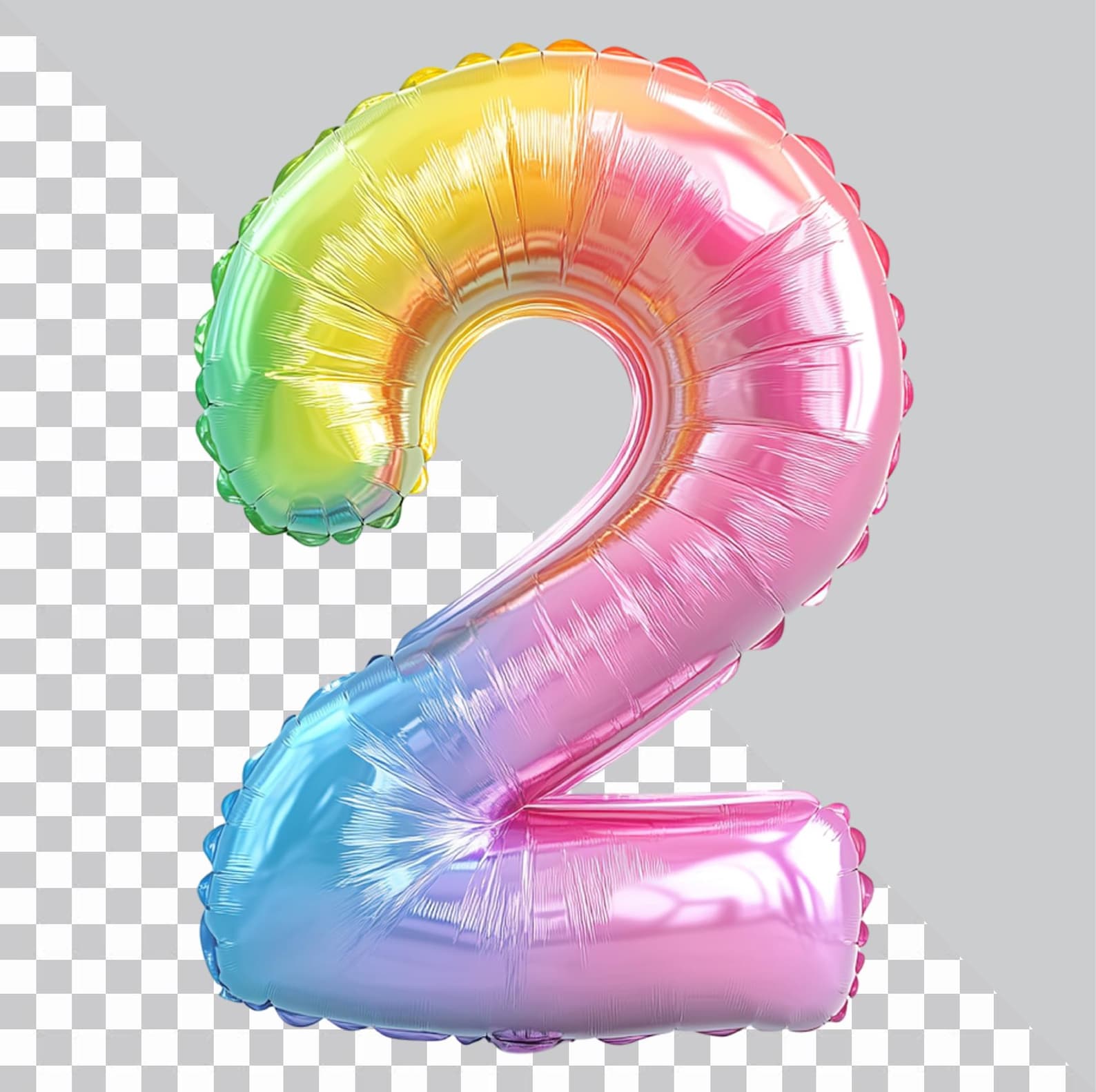 Rainbow Balloon Numbers Clipart, Foil Balloons Png, Party, Celebration ...