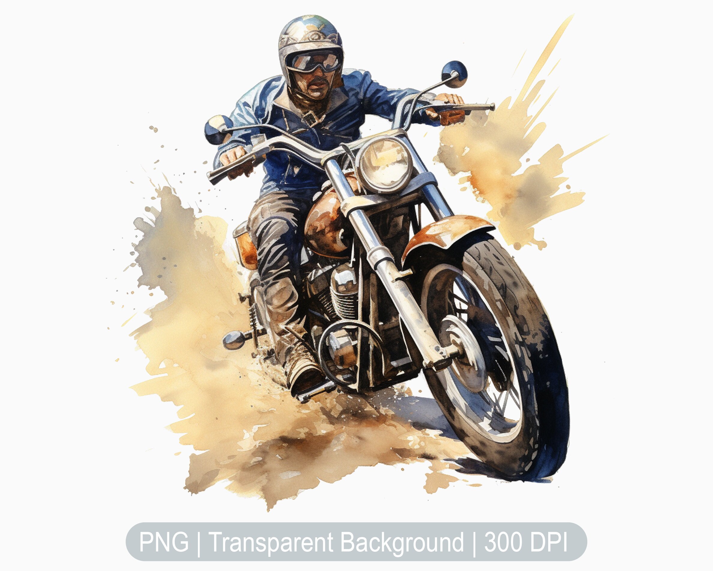 Motorbike Rider Clipart, Motorbike Clipart, Watercolor Motorcycle Png ...