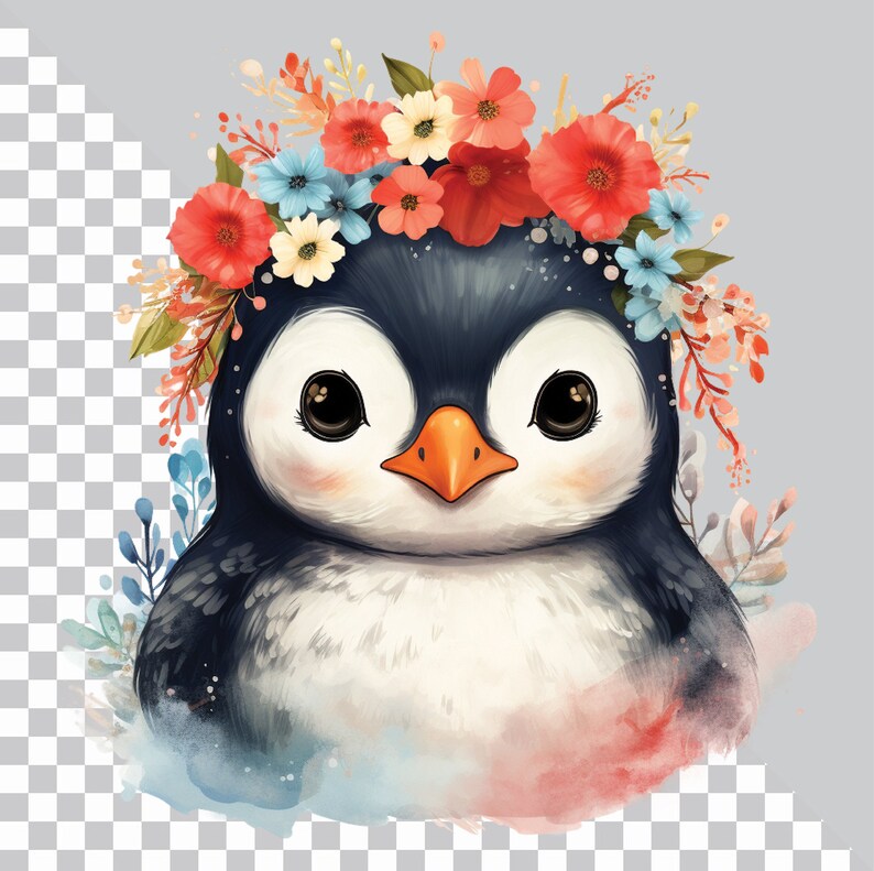 Penguin Clipart, Cute Penguin Png, Baby Penguins, Junk Journals ...