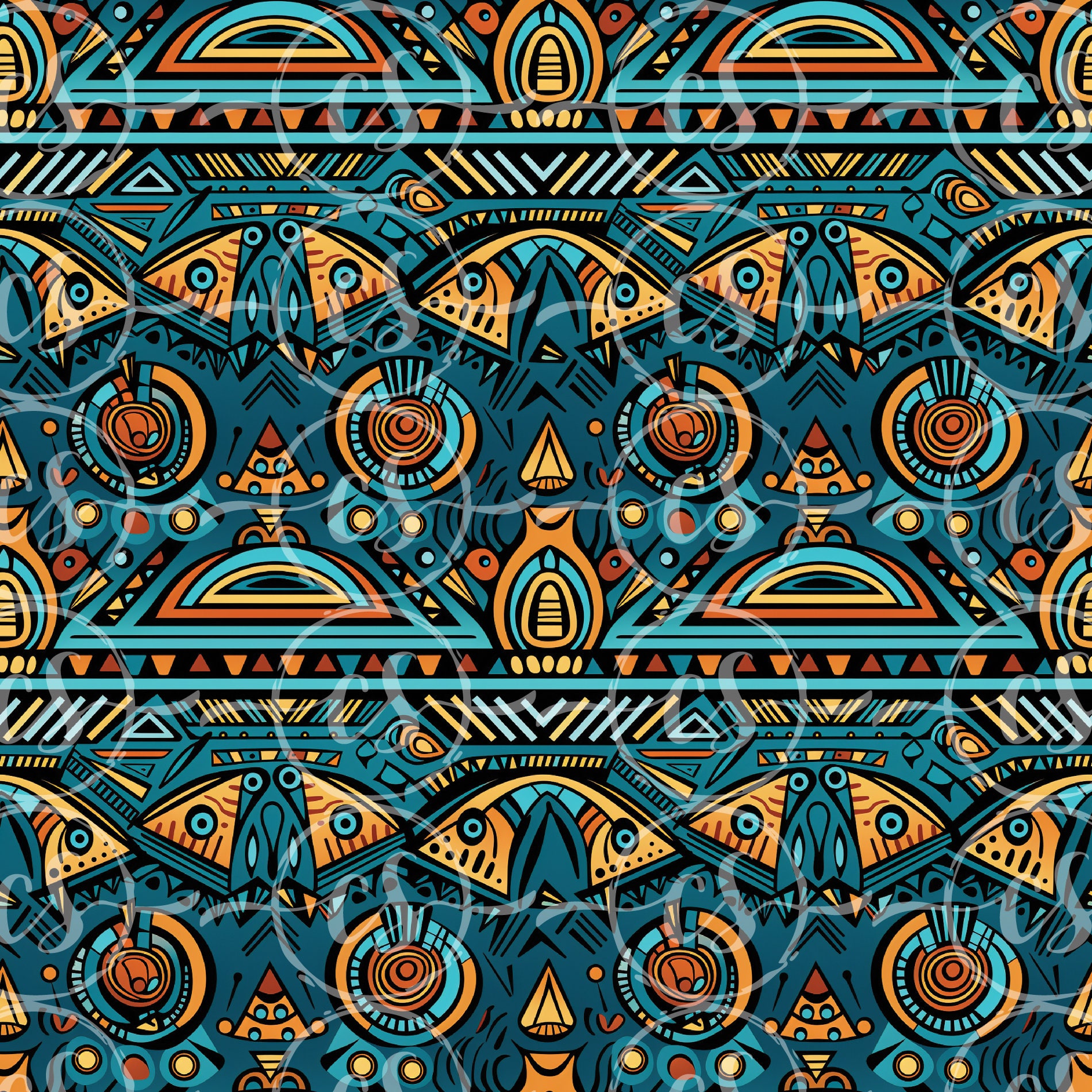 African Digital Paper African Seamless Pattern Ethnic Tribal - Etsy