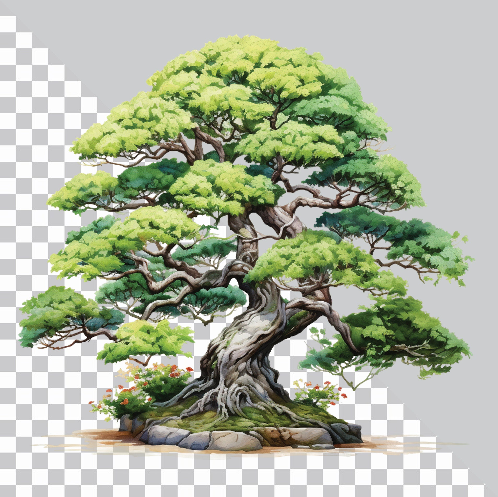 Bonsai Tree Clipart, Japan Bonsai PNG, Cherry Bonsai Clipart, Junk ...