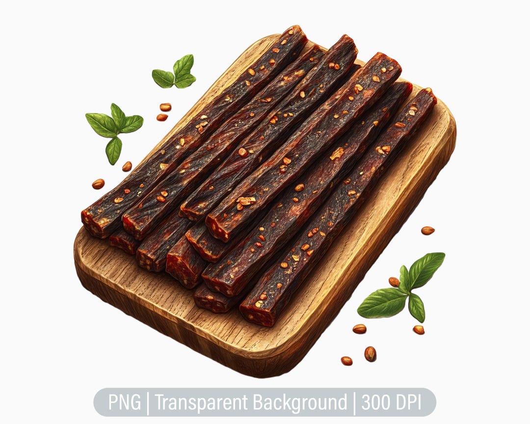 Biltong Clipart, South African PNG, Dried Meat, Junk Journals ...
