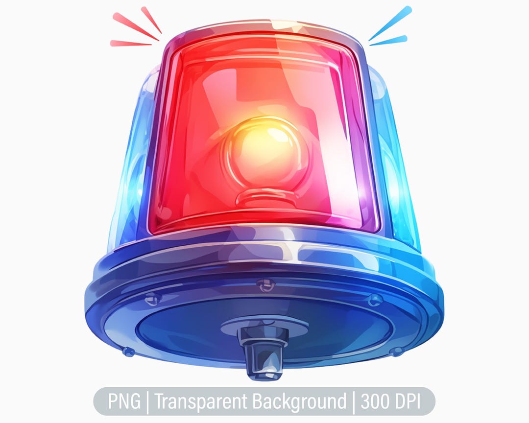 Police Siren Clipart, Police Officer PNG, Police Alarm, Junk Journals ...