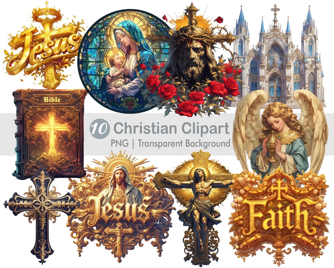 Christian Clipart, Bible PNG, Jesus Christ, Faith Clipart, Printable ...