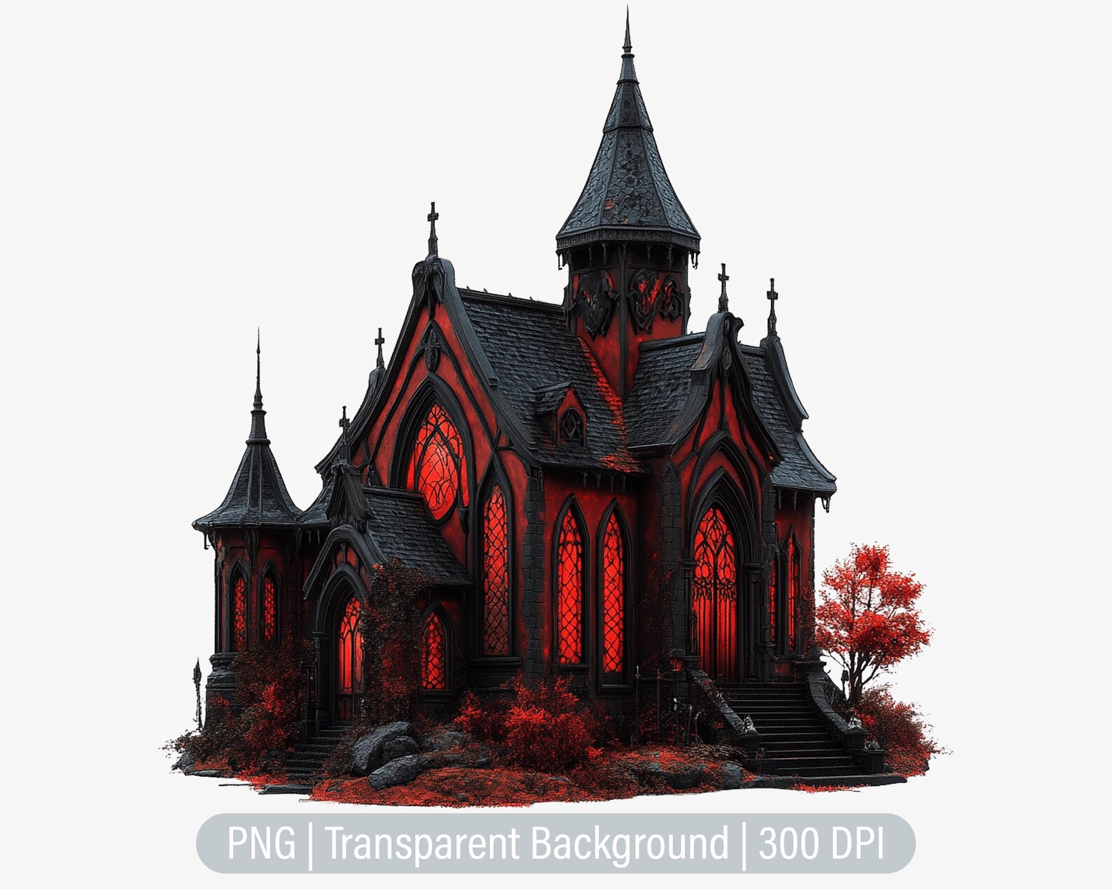 Vampire Church Clipart, Vampire PNG, Gothic, Junk Journals ...