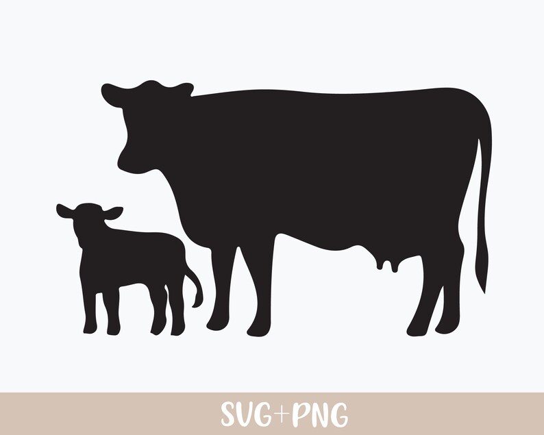 Vache SVG Bundle vache png vache veau paire svg vecteur | Etsy France