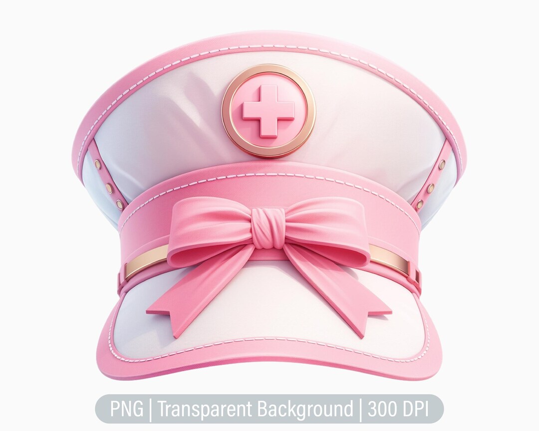 Pink Nurse Hat Clipart, Medical Png, Health Care, Coquette, Junk ...