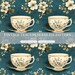 Vintage Tea Cup Digital Paper, Floral Tea Cup Seamless Pattern, Tea ...