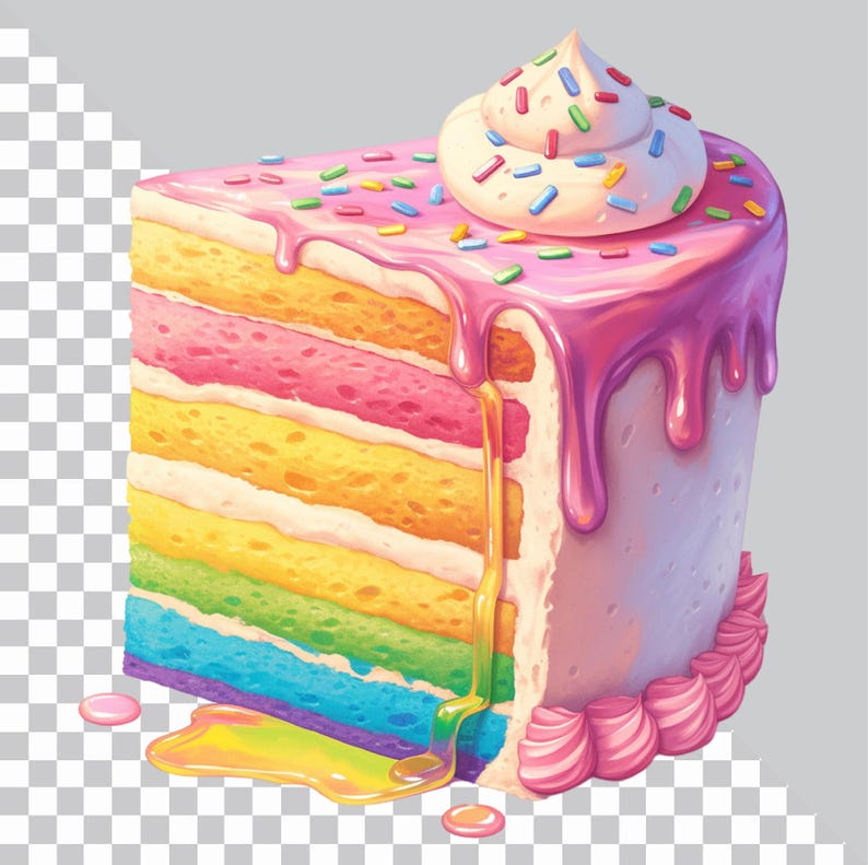 Rainbow Birthday Clipart, Balloon Numbers, Printable Sublimation ...