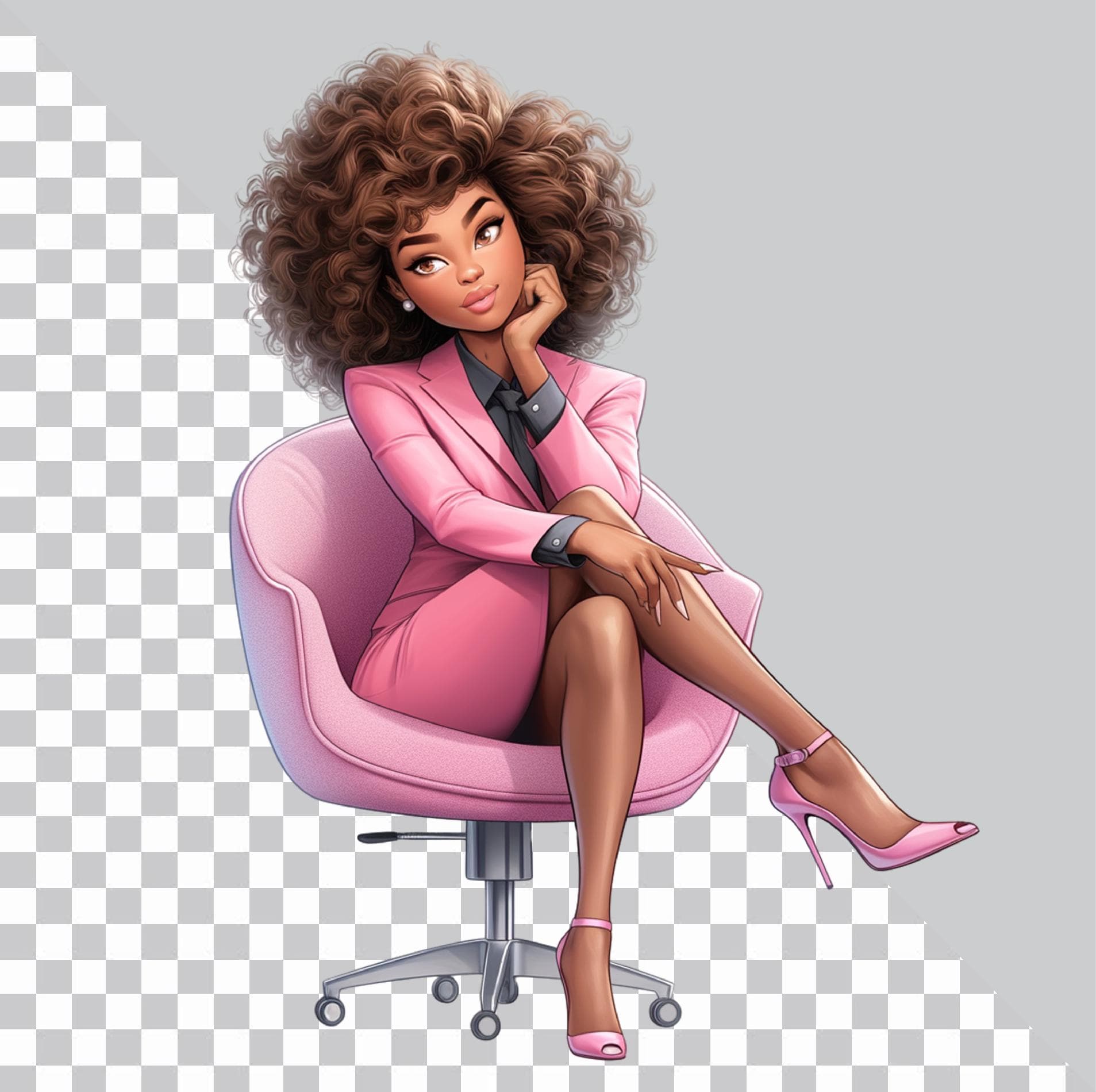 Boss Lady Clipart, Work Women PNG, Formal Office Girl, Printable ...