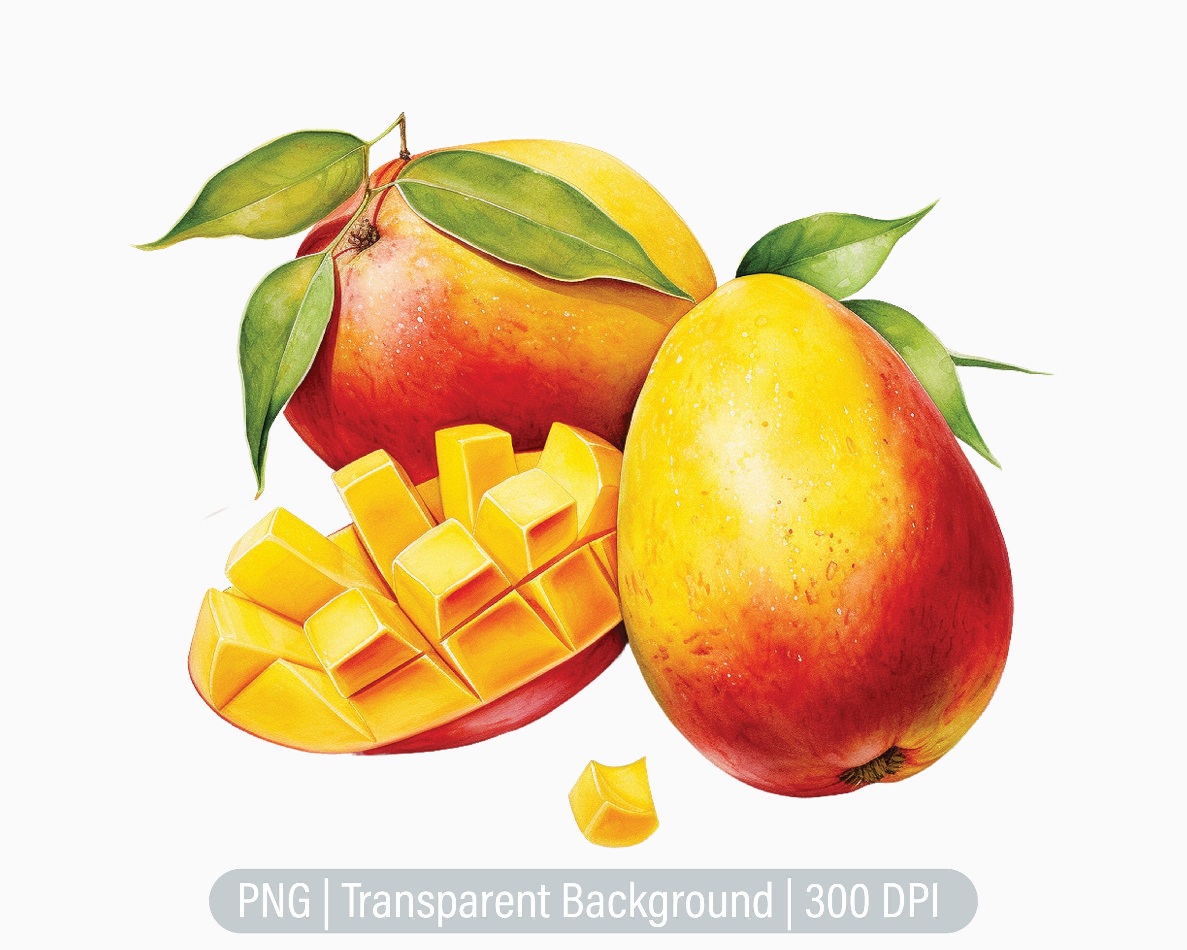 Mango Clipart, Mangos Fruit Clipart, Fruits Png, Junk Journals ...