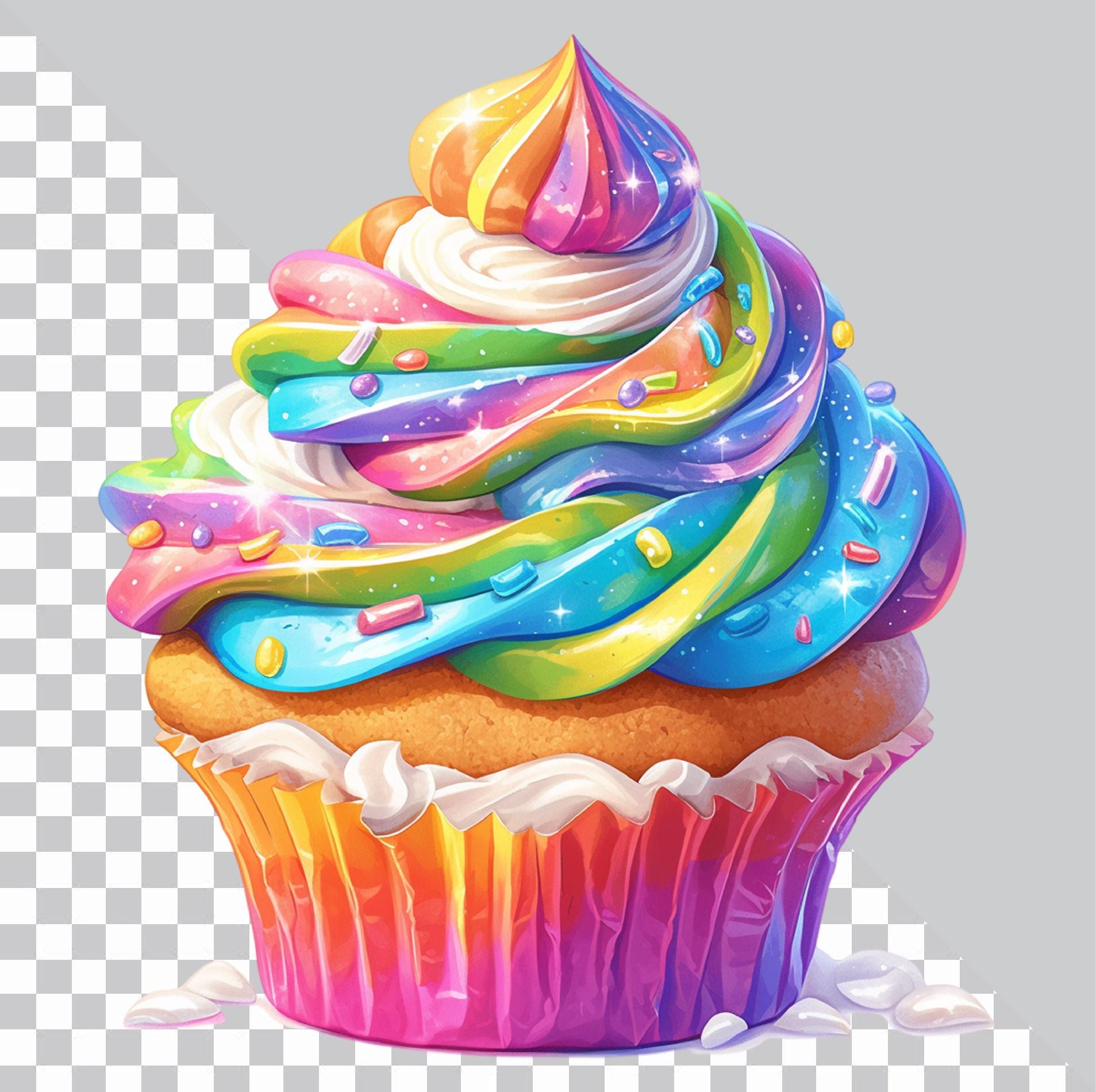 Rainbow Birthday Clipart, Balloon Numbers, Printable Sublimation ...
