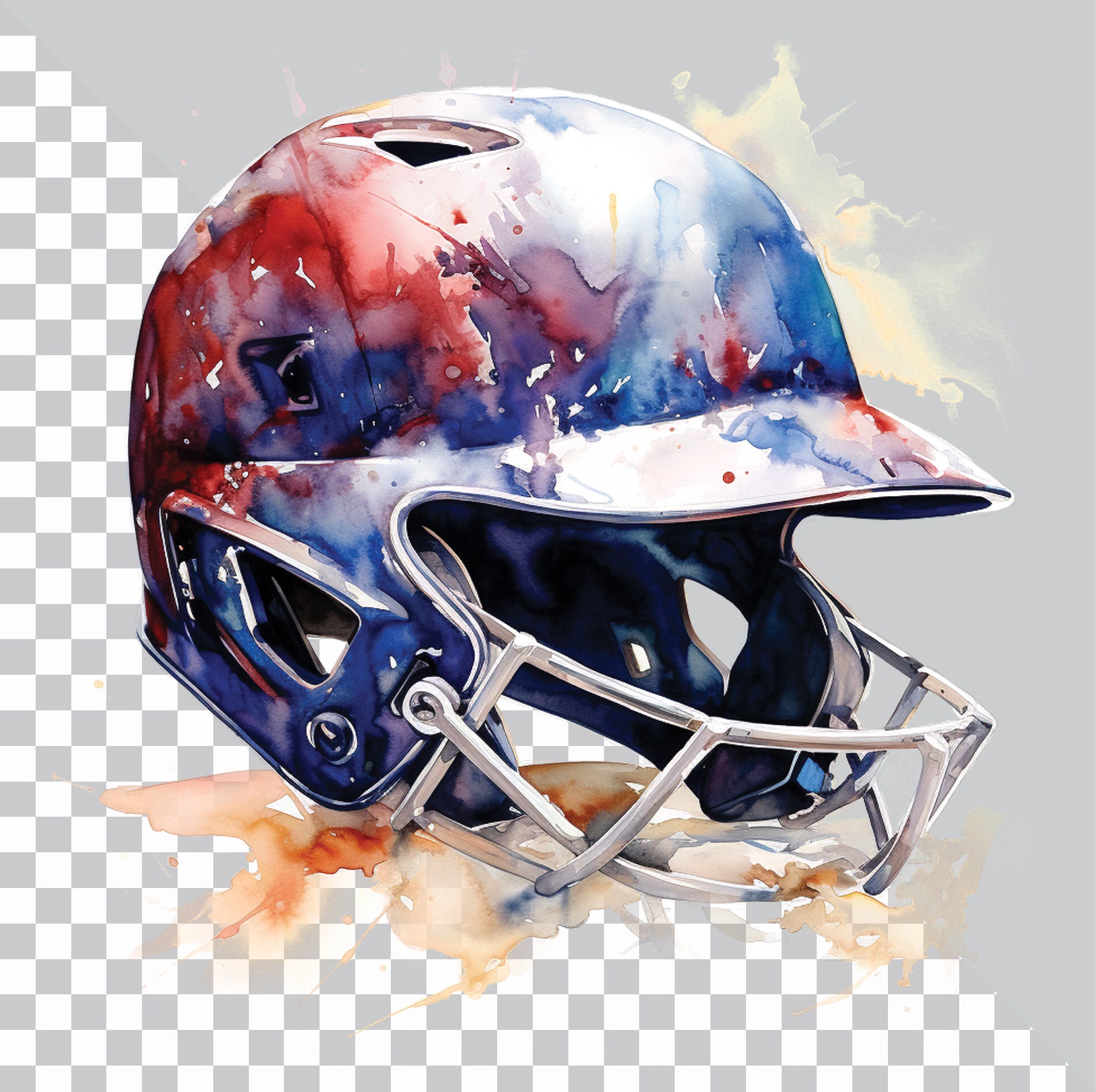 Watercolor Baseball Clipart, Sports Png, Baseball Png, Baseball Glove ...