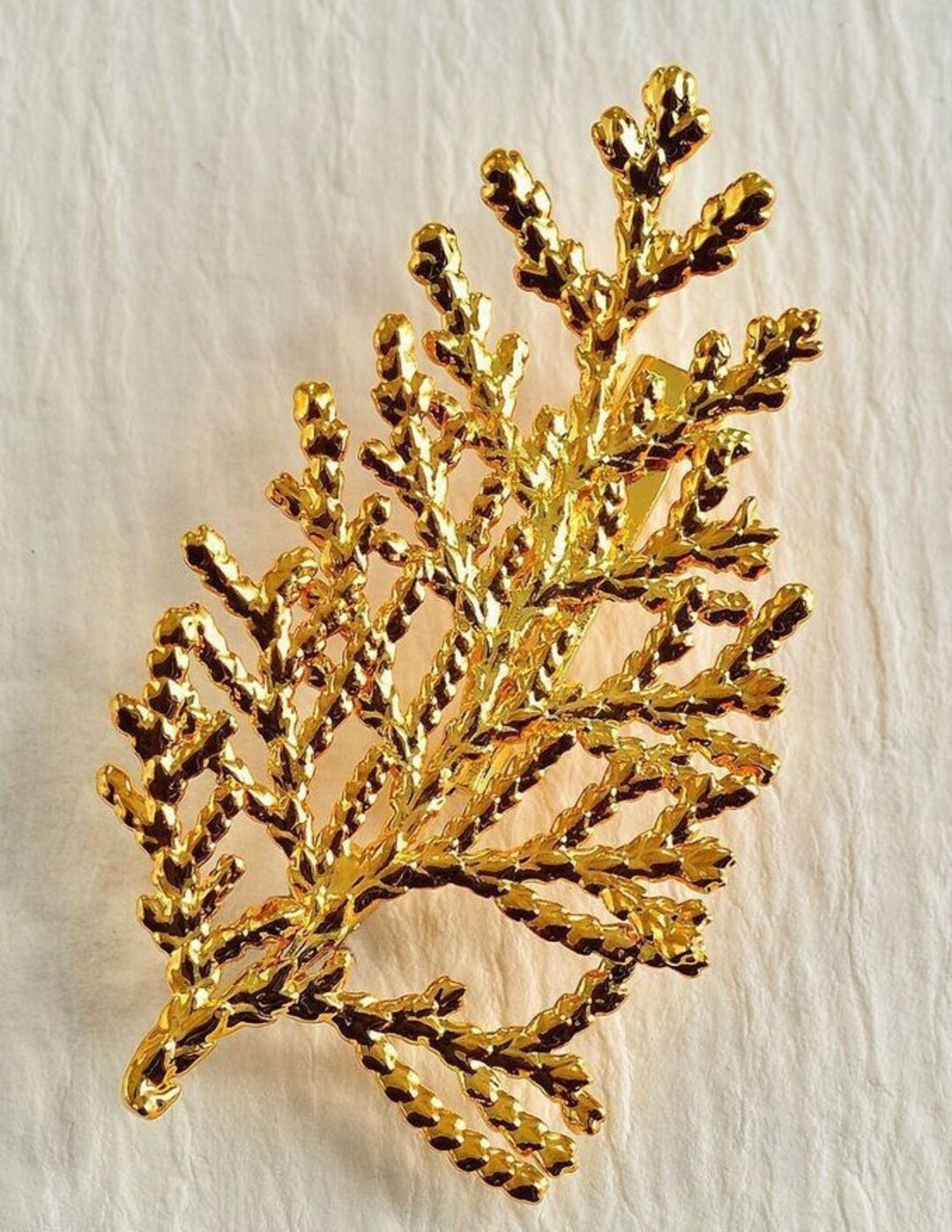 Gold Cypress Bar Pin - Etsy