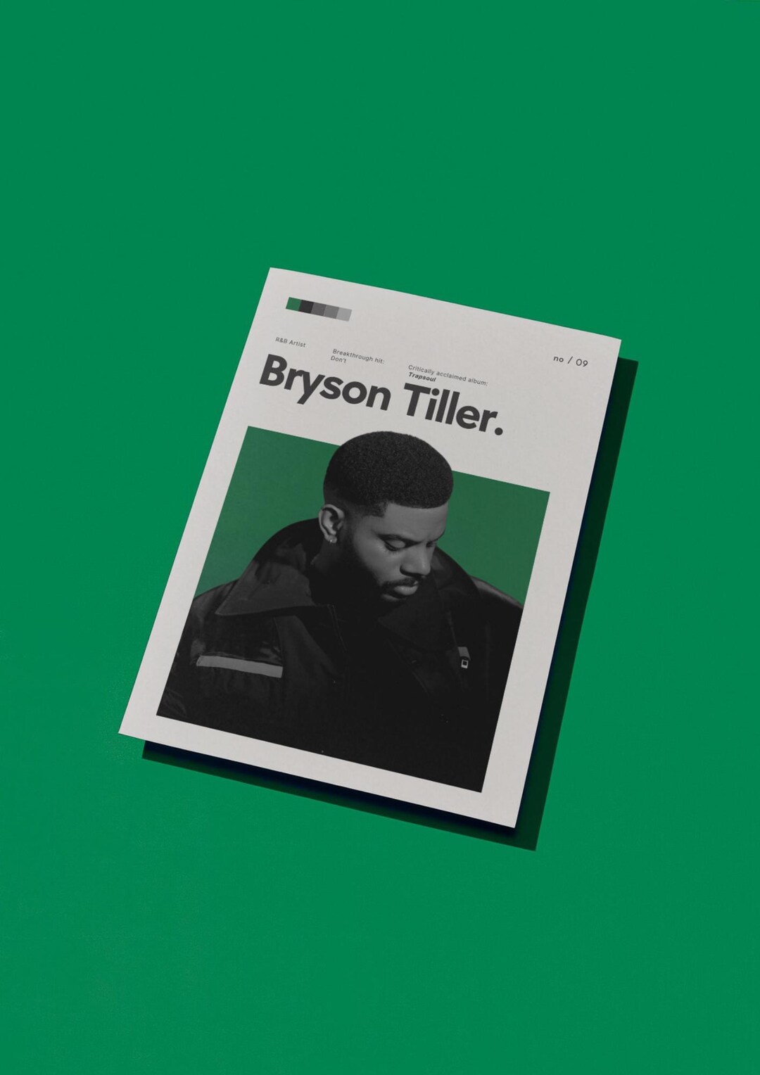 Bryson Tiller Poster - Digital Download*** - Etsy