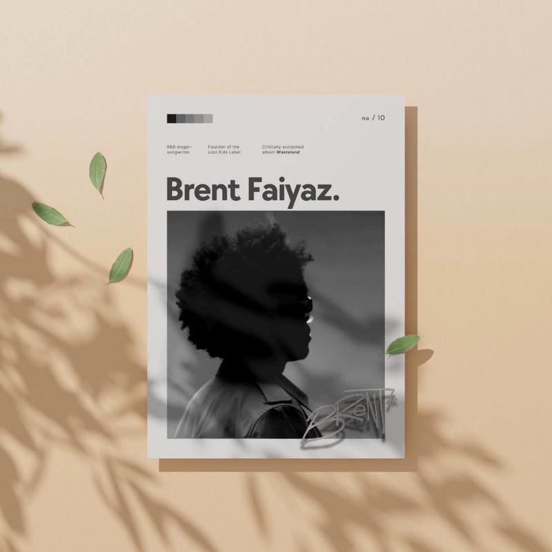 Brent Faiyaz Poster - Etsy UK