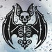 BATTY SKELETON | Spooky Vinyl Bumper Decal | Gothic Car Accessories ...