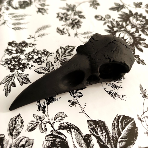 Mini CROW SKULL FIGURINE Realistic Resin Bird Skull Many - Etsy