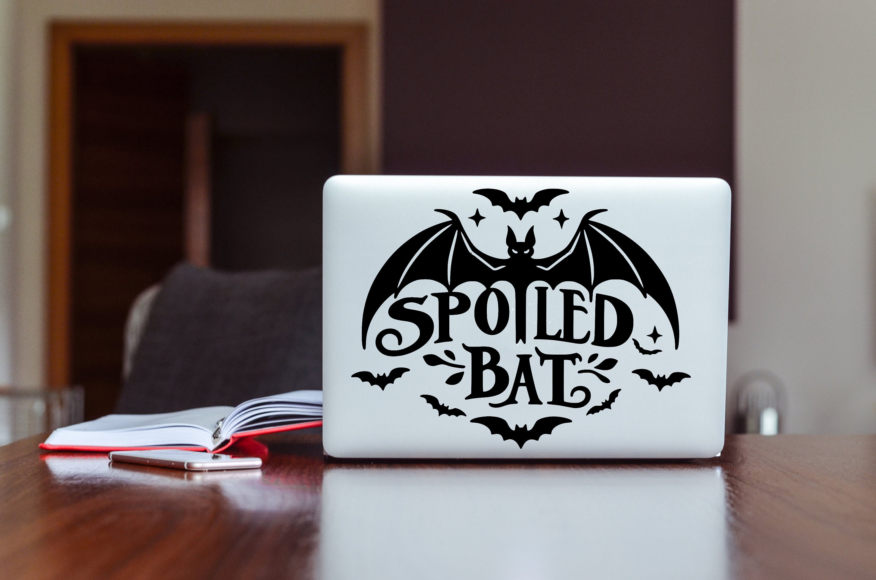 SPOILED BAT | Spooky Bumper Decal | Gothic Car Accessories | Goth ...