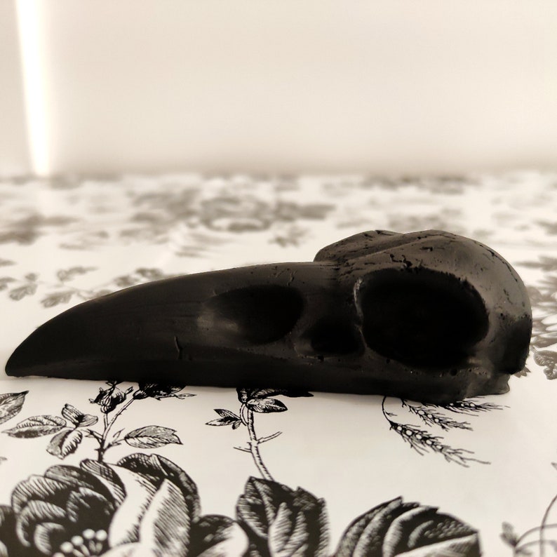 Mini CROW SKULL FIGURINE Realistic Resin Bird Skull Many - Etsy