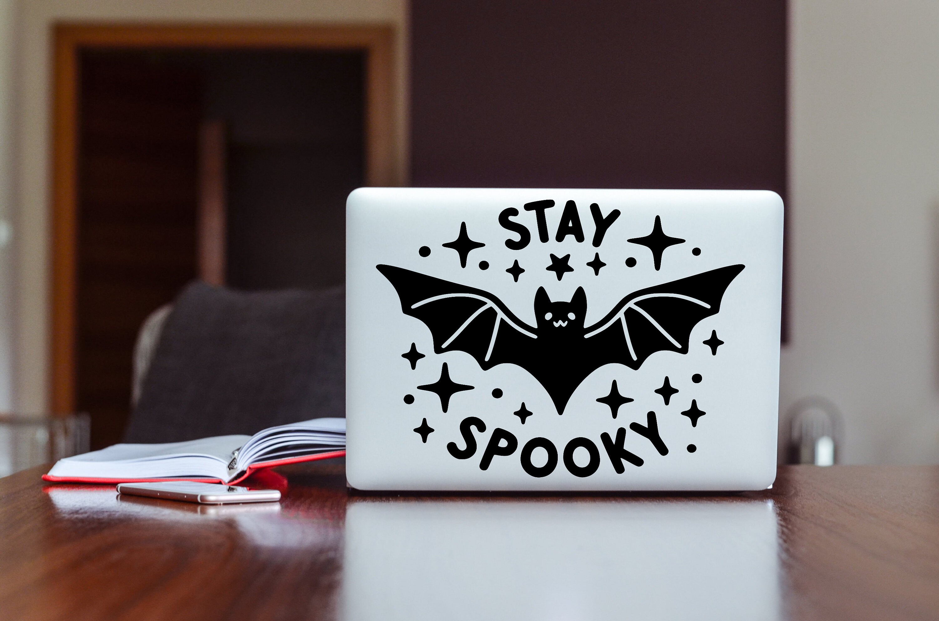STAY SPOOKY BAT | Vinyl Bumper Decal | Gothic Car Accessories | Goth ...