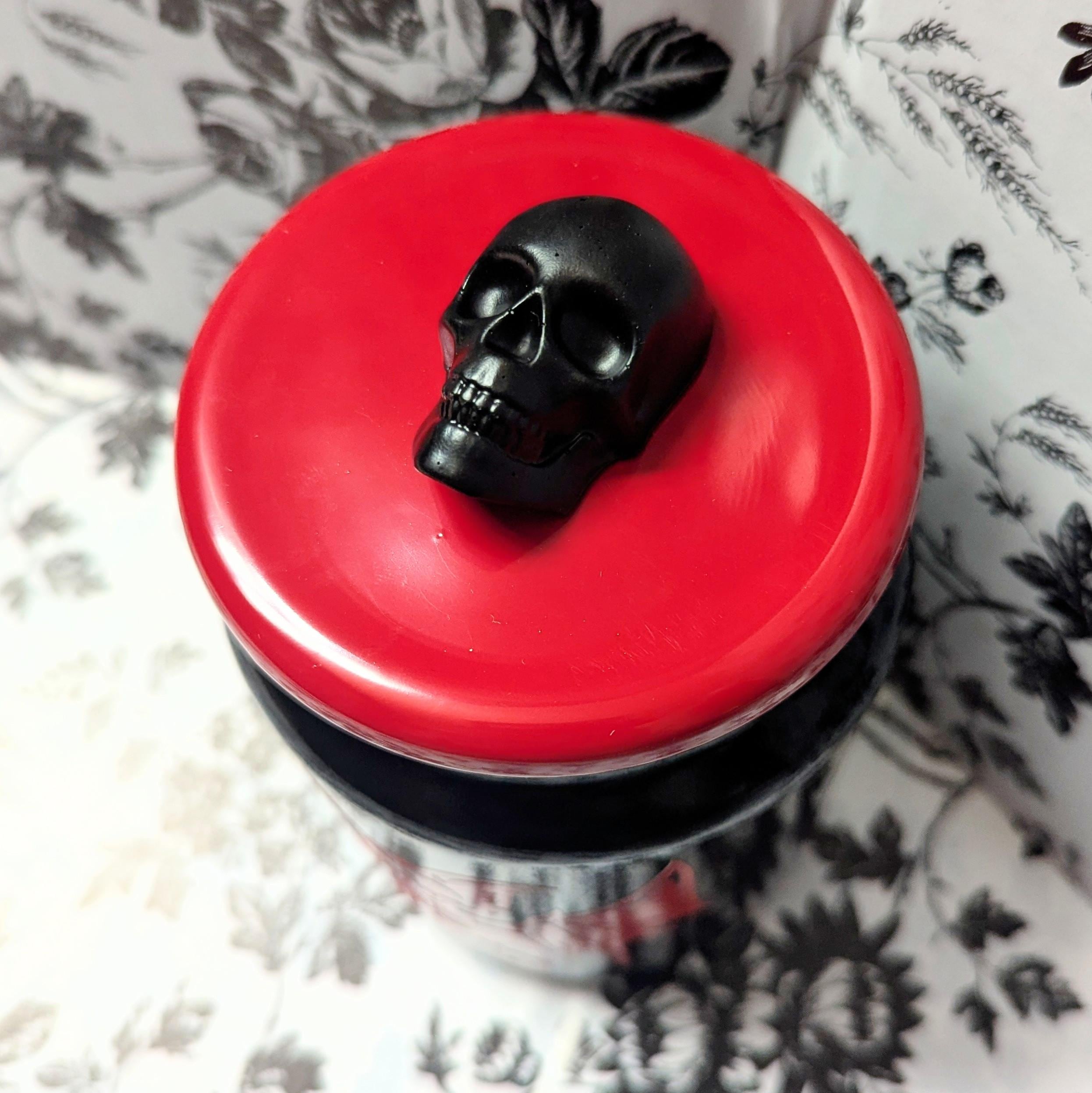 6.25" VAMPIRE BAT Container | Black Glass Gothic Cookie Jar/kitchen ...