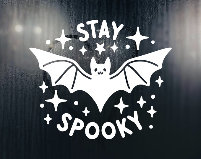 BATTY SKELETON | Spooky Vinyl Bumper Decal | Gothic Car Accessories ...
