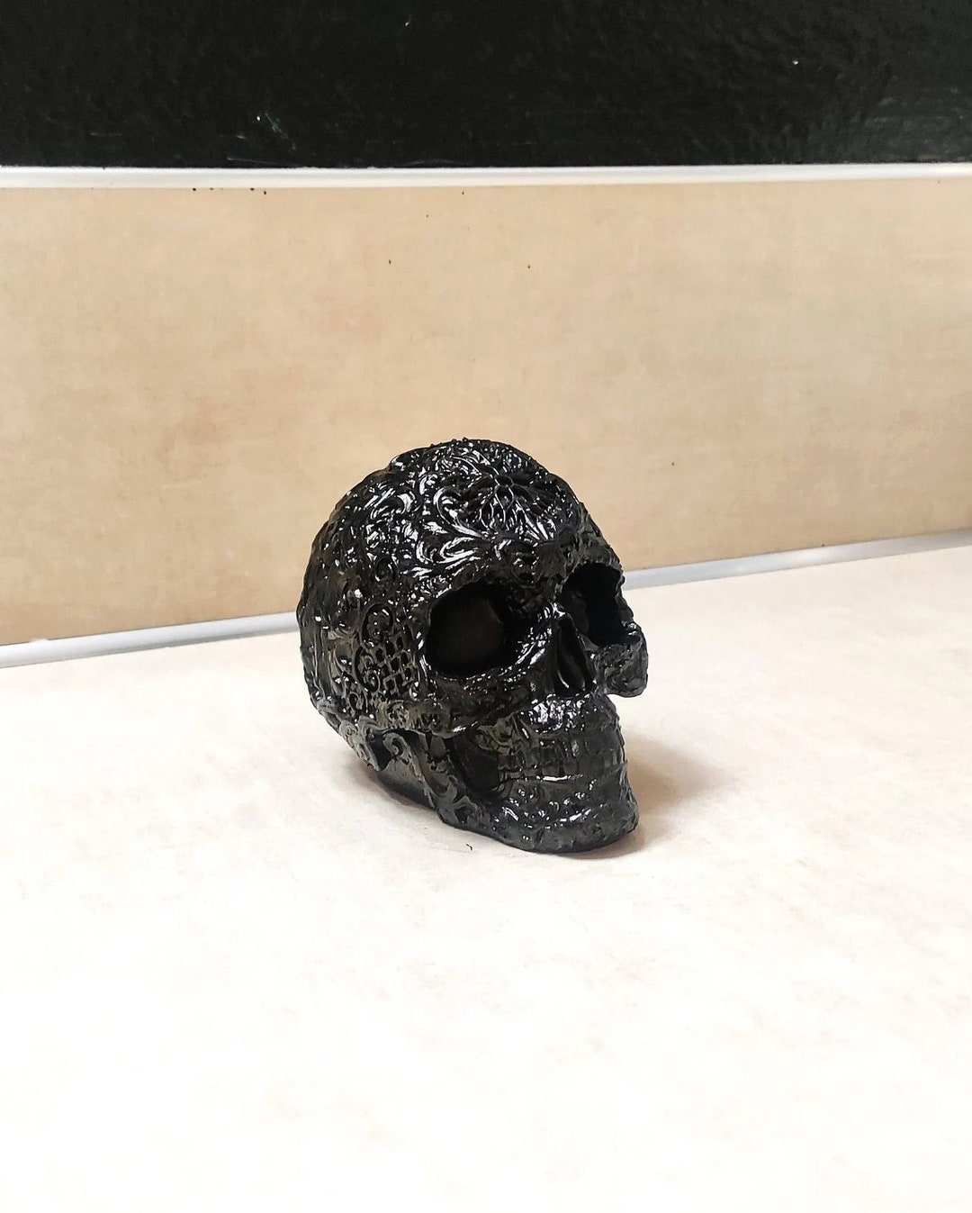 Decorative FILIGREE Realistic Human RESIN SKULL •• Many Colors ...