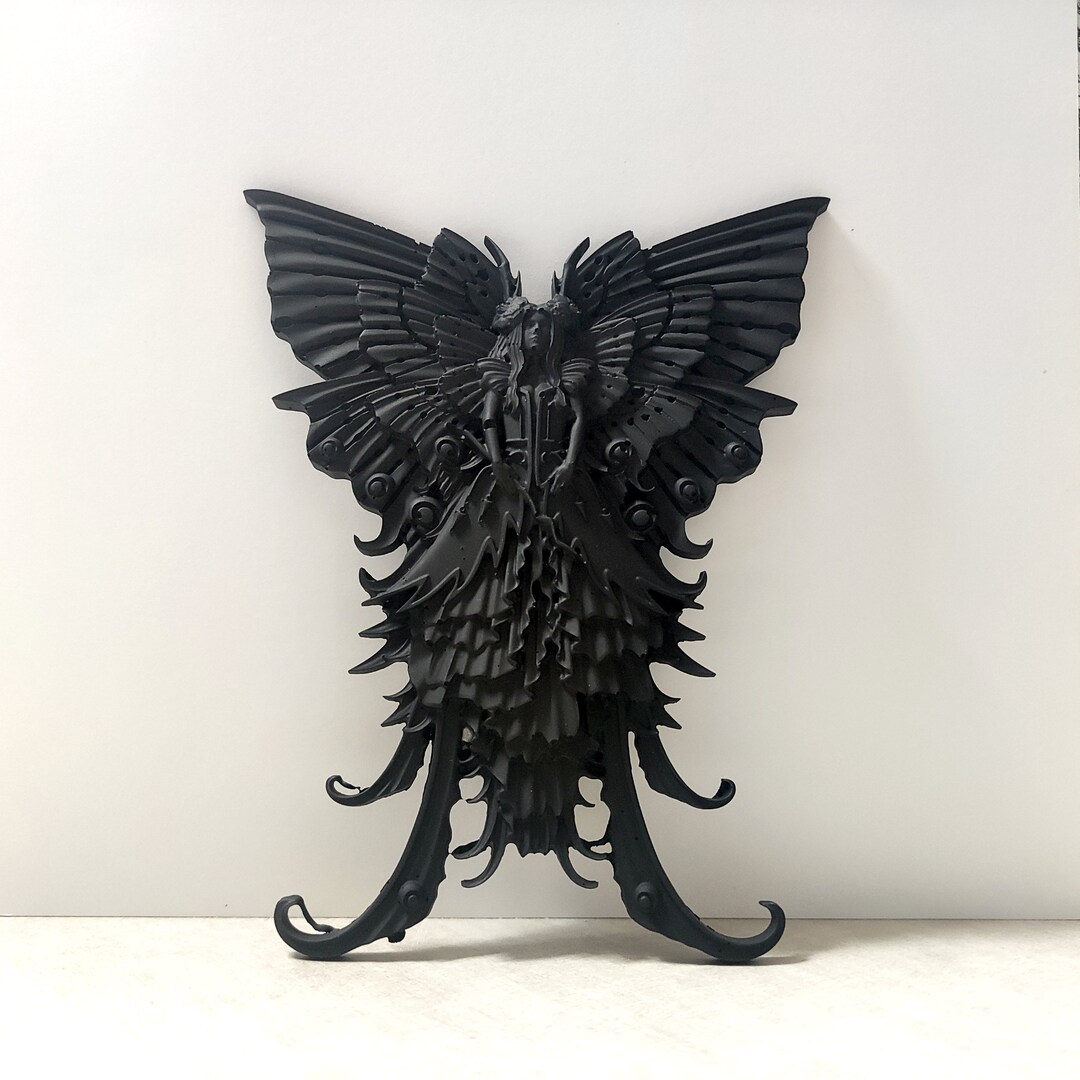 Creepy Grunge Fairy Queen 3D Wall Hanging • 5.5" Whimsigoth Resin Wall ...