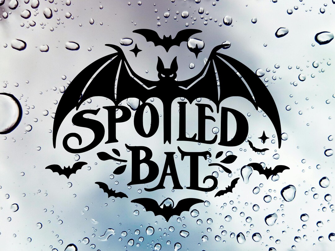 SPOILED BAT | Spooky Bumper Decal | Gothic Car Accessories | Goth ...