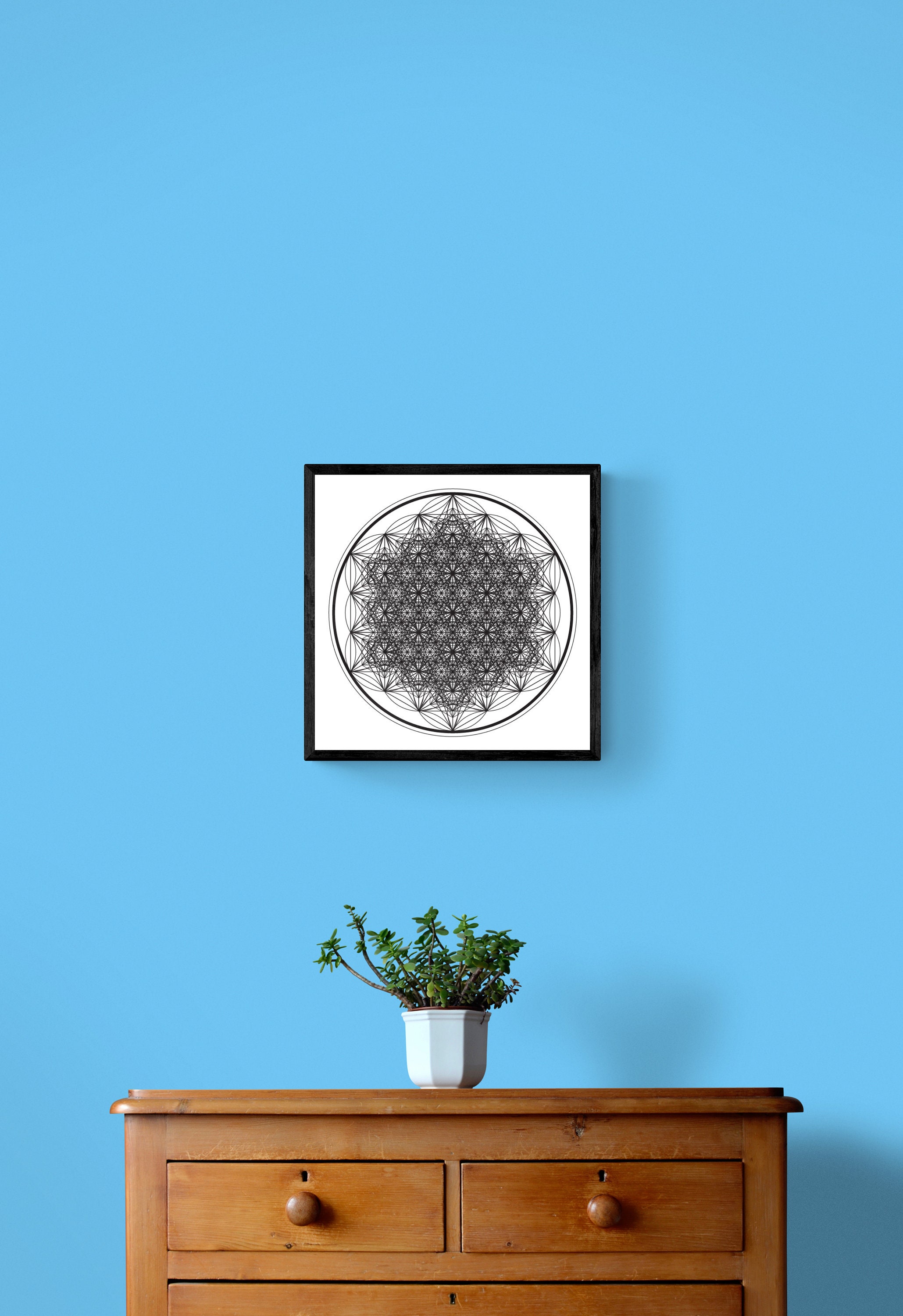 Metatron's Cube/flower of Life Study 1 Sacred Geometry - Etsy