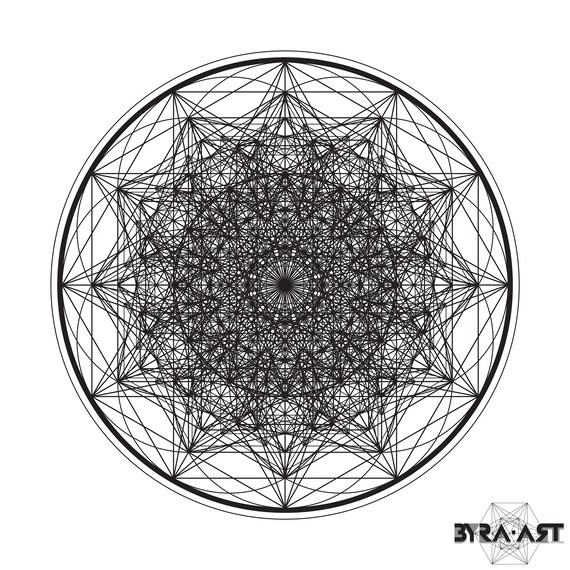 Metatron's Cube/lotus of Life 1 Sacred Geometry - Etsy