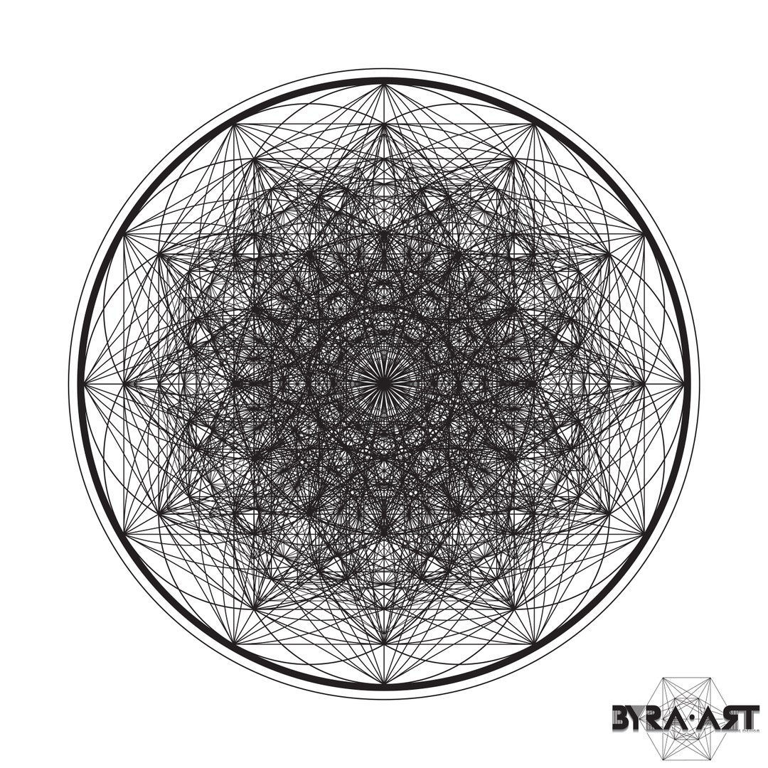 Metatron's Cube/lotus of Life 3 - Sacred Geometry - Geometry - Crystal ...